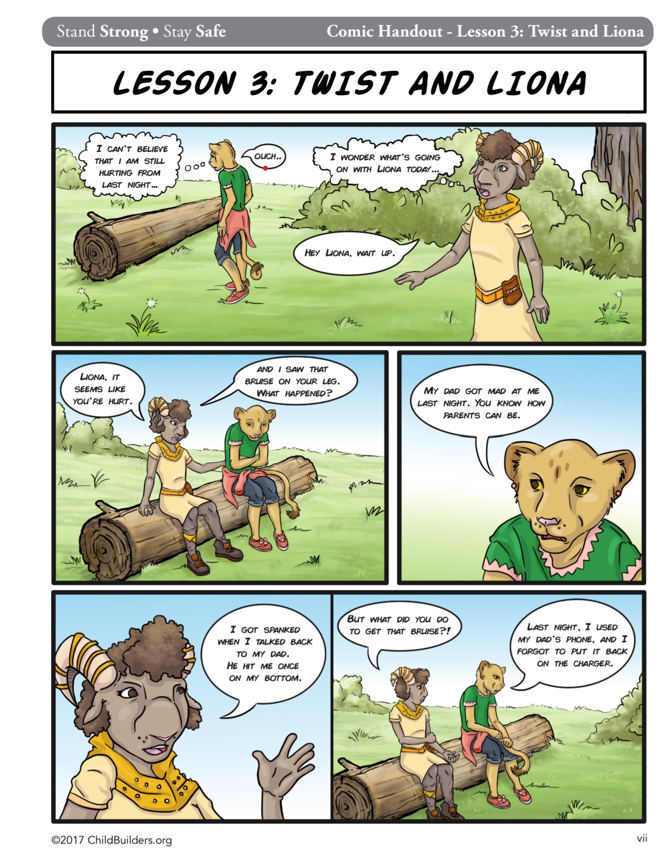 Lesson 3 Comic Handout | ChildBuilders